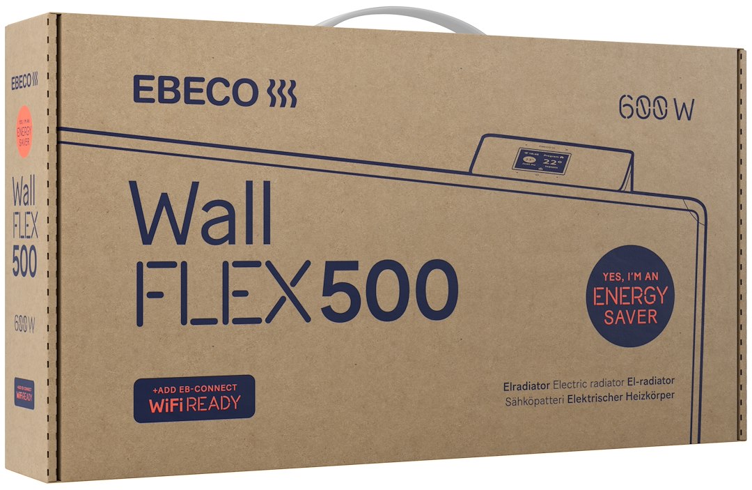 WallFlex 500 Elradiator, 600W - 8501201 - Malmbergs Elektriska AB