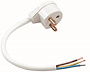 Lampsladd med lamppropp, Jordad, Vit, 3,0 m - 99005718 - Malmbergs ...