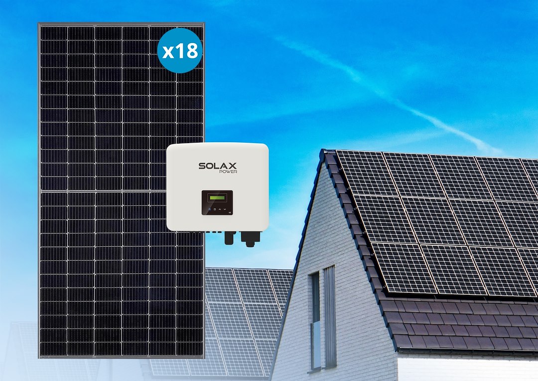 Solcellspaket 18 paneler med inverter, 8kW - 9985 - Malmbergs Elektriska AB